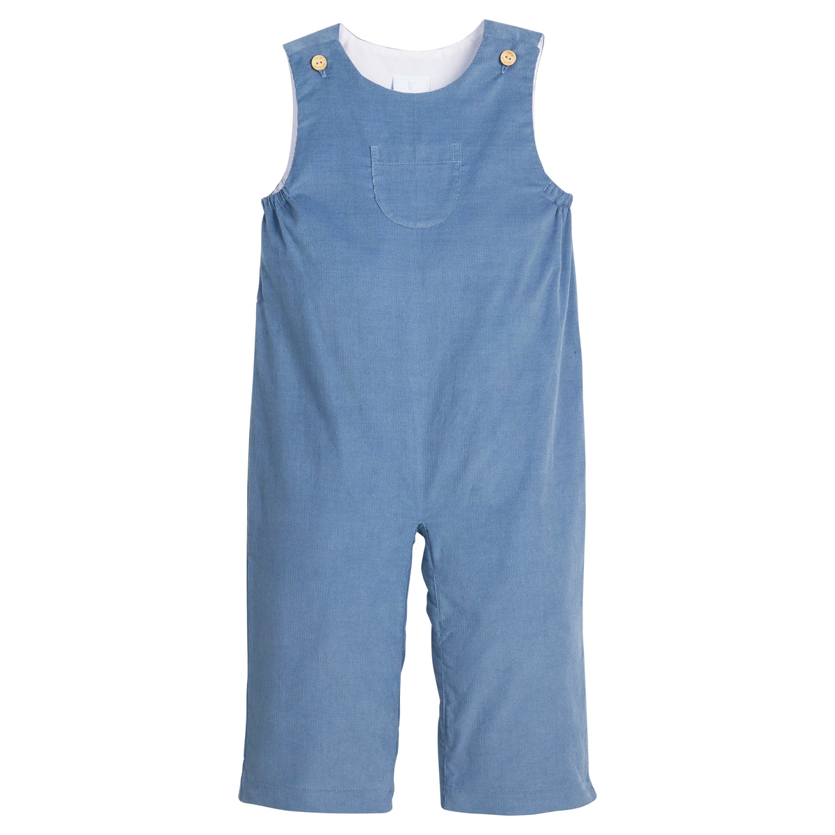 Little English Campbell Overall, Stormy Blue Corduroy | shopnurseryrhymes