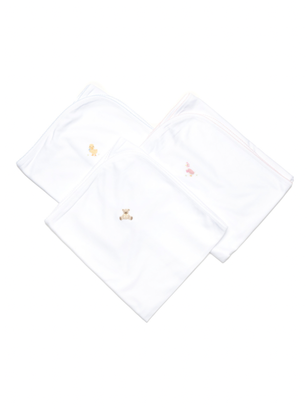 Milly Marie Bonnet Duck Pima Baby Blanket | shopnurseryrhymes